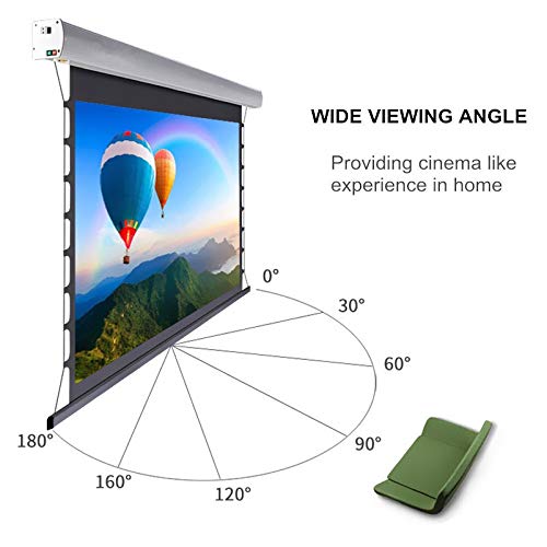 KXDTZ 16:9 4k Motorized Tensioned Projector Screen Black Crystal ALR Projection Screen for Your Home Theater (Size : 133 inch)