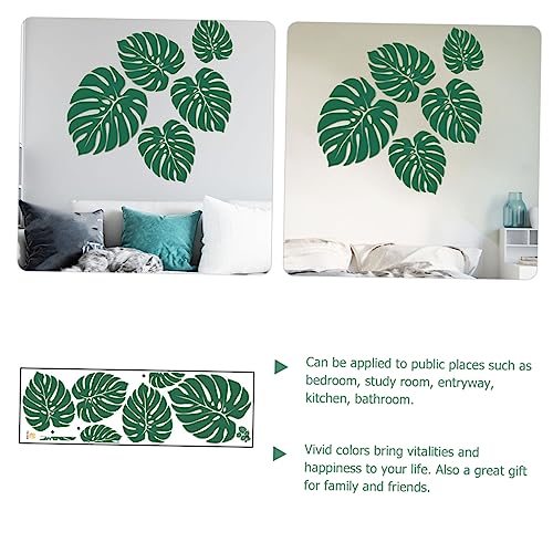 LIGHTAOTAO 1 Sheet Botanical Wallpaper Removable Wallpaper Leaf Stickers Plant Wallpaper Botanical Stickers Greenery Wallpaper Decorative Stickers Leaf Wallpaper Accessories Leaves PVC