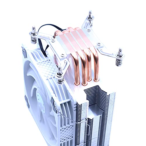 ZPPZJH 120mm CPU Cooler Fan PWM 4PIN ARGB RGB AM2 AM3 AM4 Quiet CPU Radiator Cooler Bracket (Size : AM2 AM3 AM4, Color : ARGB)