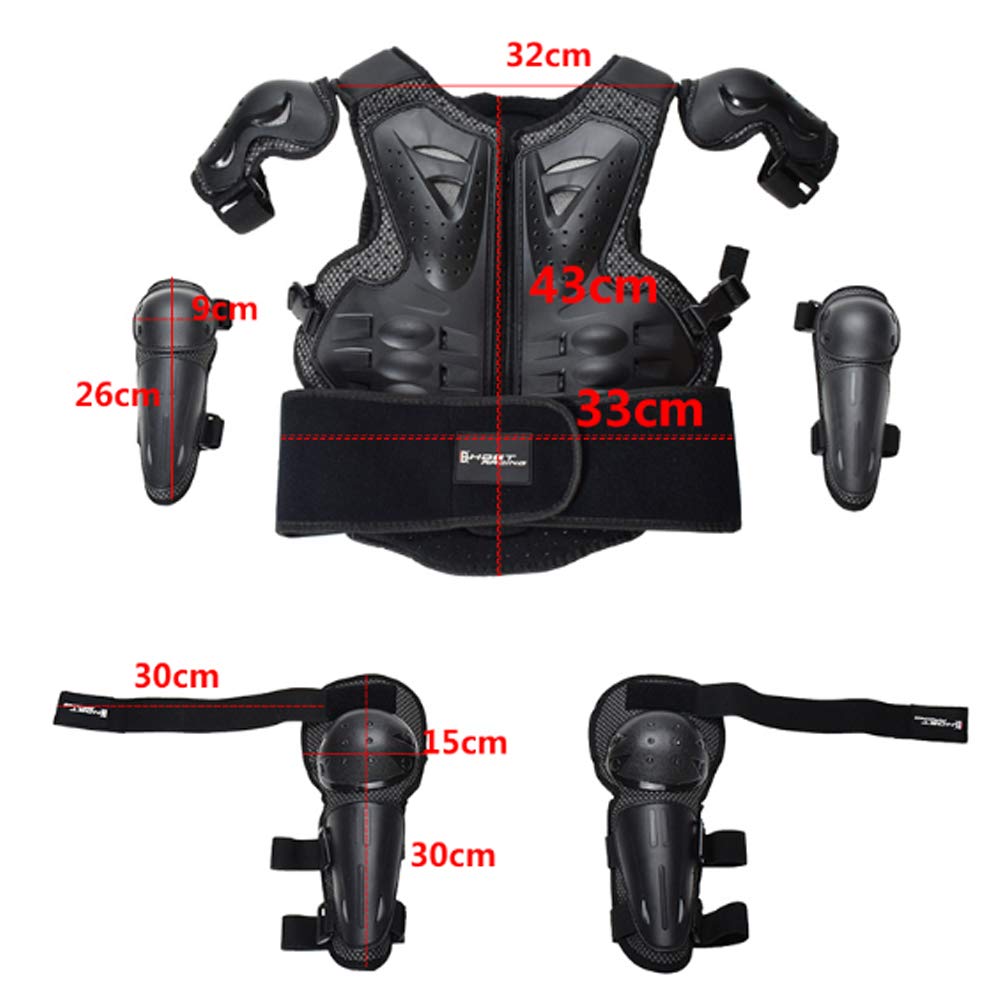 Kids Motorcycle Armor,Children Bicycle Protective Gear Jackets Suit Motorcycle Off-Road Racing Parent-Child Sports Safety Armored Protector