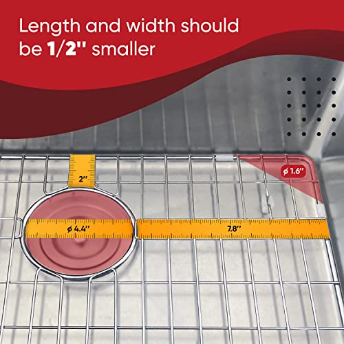 Sink Protectors for Kitchen Sink, Stainless Steel Sink Protector 28-1/4" x 14-1/4" x 1-1/4", Sink Grate for Bottom of Kitchen Sink