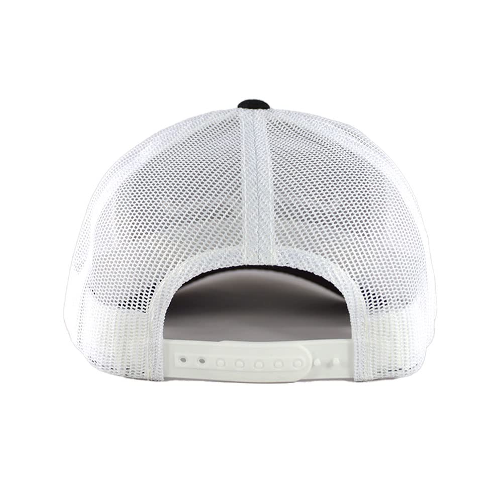 Kimes Ranch Caps Adjustable Snapback Weekly Trucker Hat/Black-White