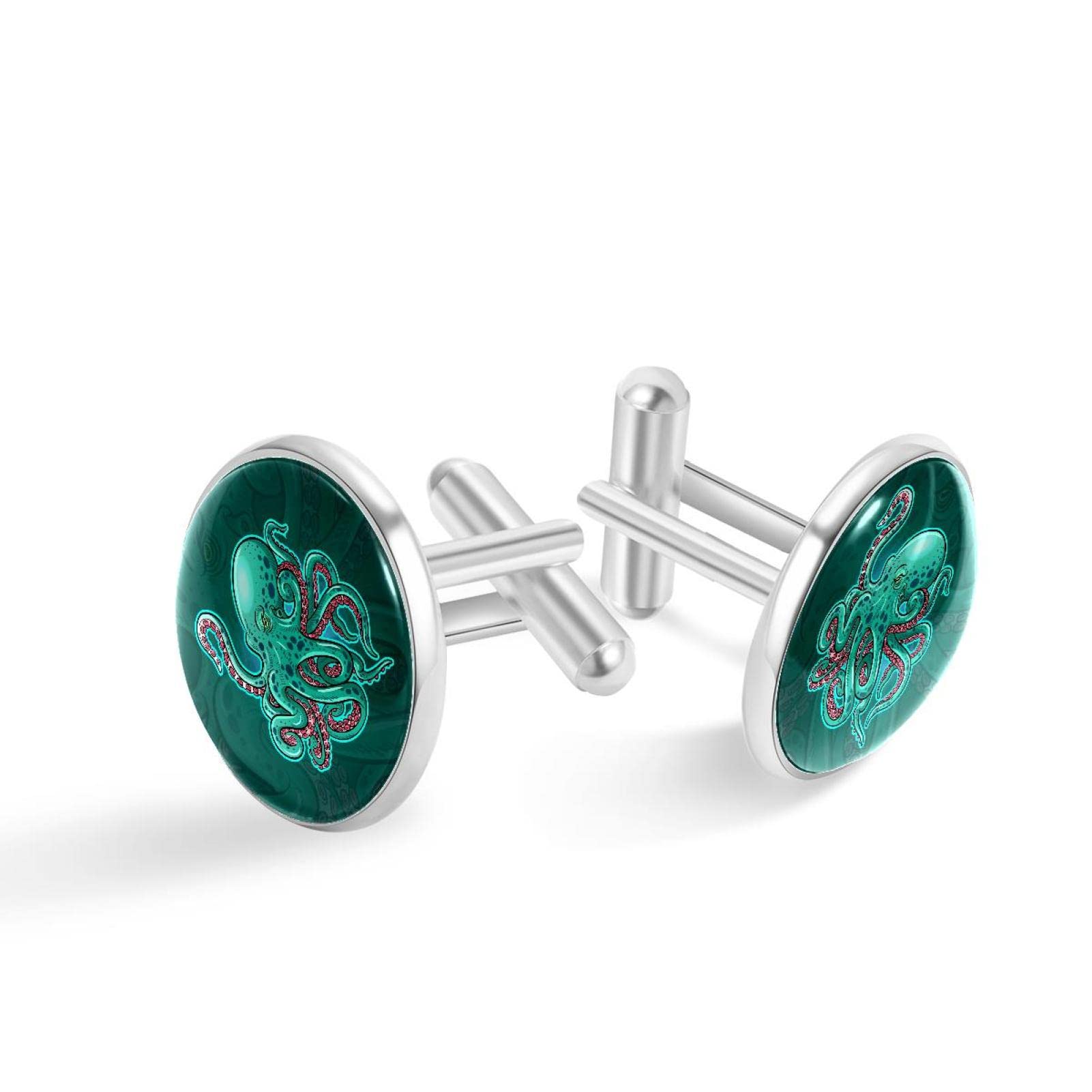 Sea Turtles, Cufflinks and Studs Set for Tuxedo Shirts Business Wedding (Multiple Colors9)