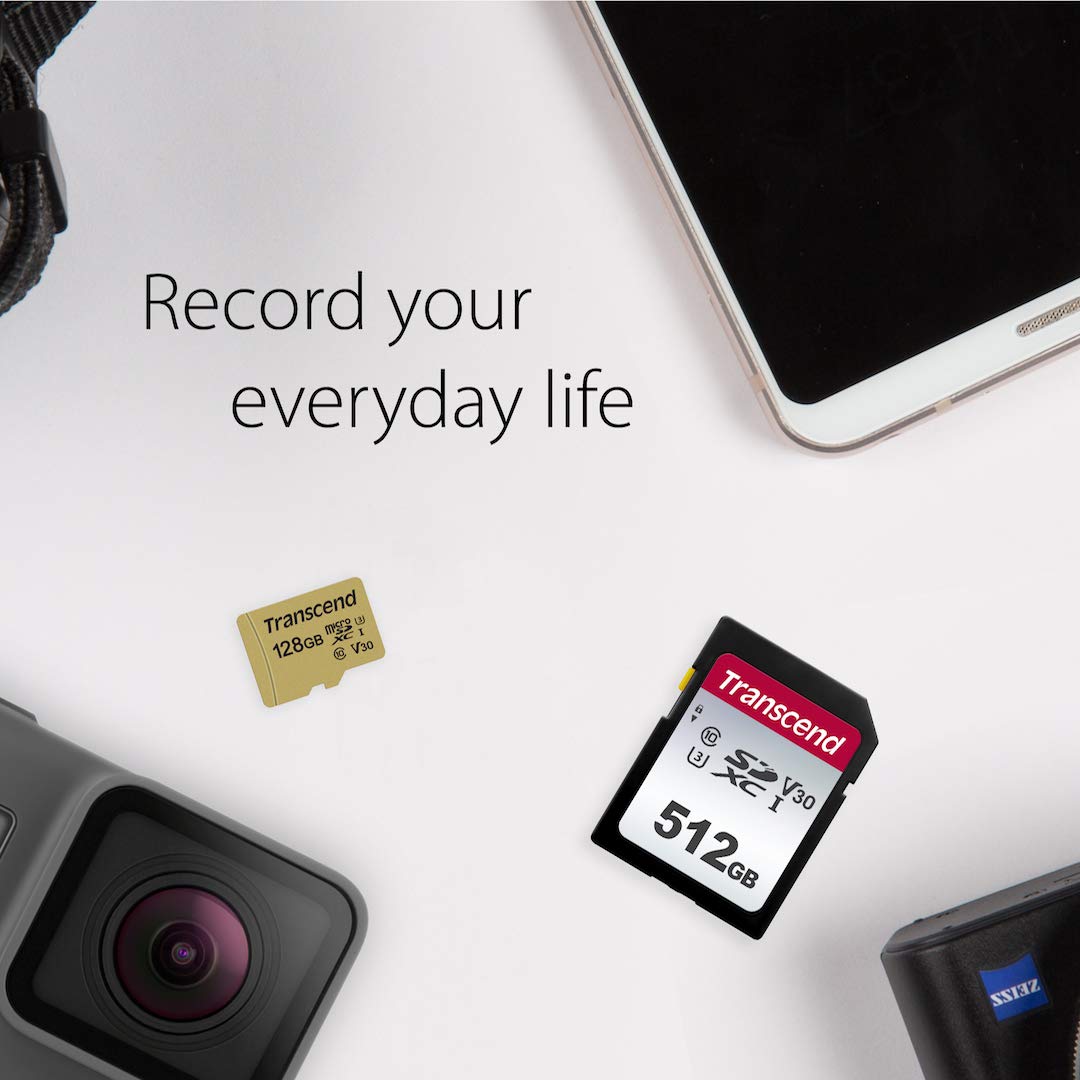 Transcend TS512GSDC300S 512GB SD UHS-I U3 Memory Card