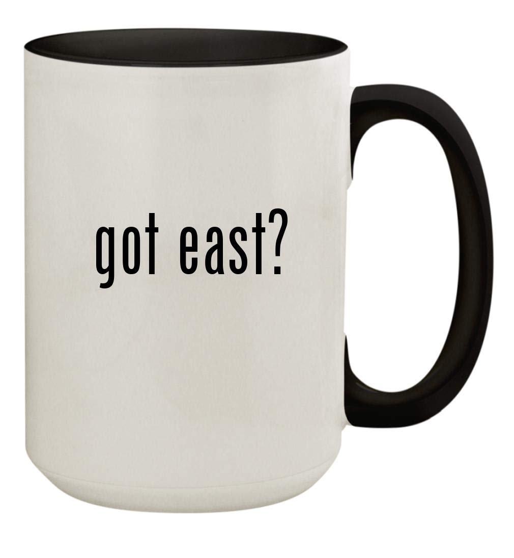 Knick Knack Gifts B04Y20D01W018035M04T61C02S28C-US - 15oz Ceramic Colored Inside & Handle Coffee Mug Cup, Black