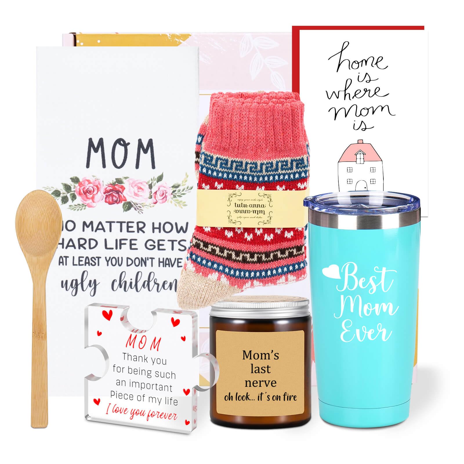 Mothers Day Gifts, Mothers Day Gifts For Mom From Daughter Son,Mothers Day Gift Box, Birthday Gifts For Mom, Personalized Mothers Day Gifts, Unique Mom Gifts For Sister Friends Grandma Wife From Dad