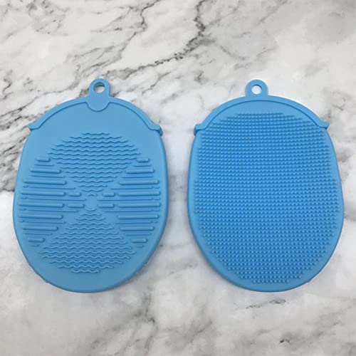 WASERCE Bath Rose Scented Silicone Bath Shower Brush Body Cleaning Scrubbing Brush Bathing Massage Glove Back Crack