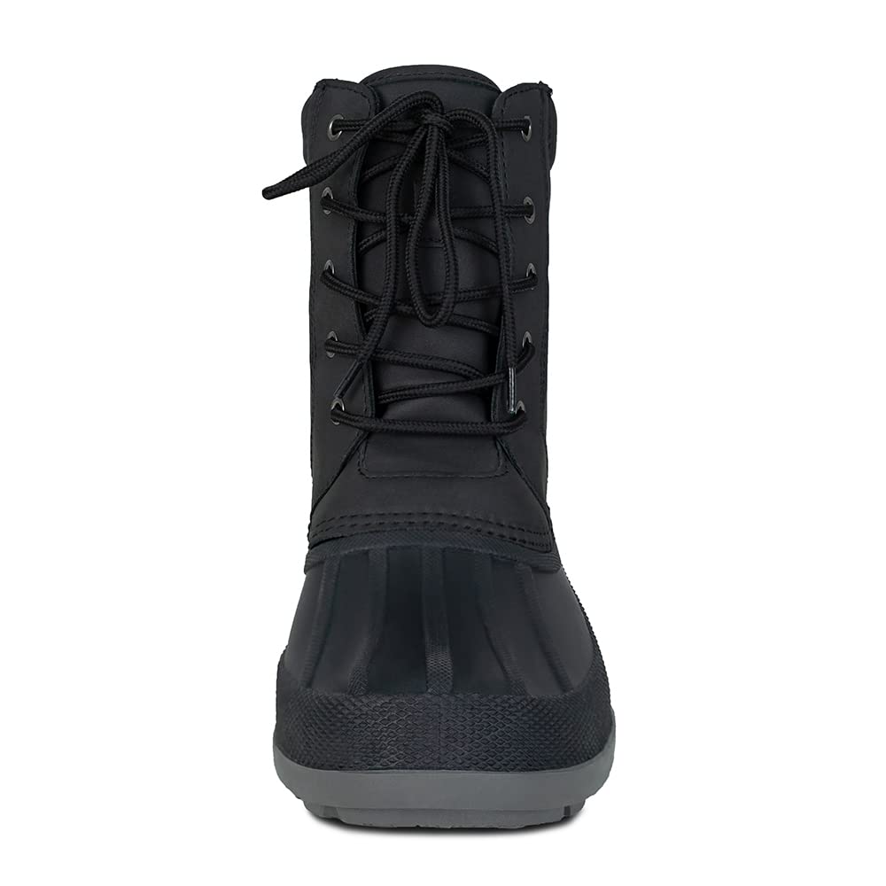 Mens Leather Waterproof Snow Boots,Ankle Boots,Hiking Bean Hiker Walking