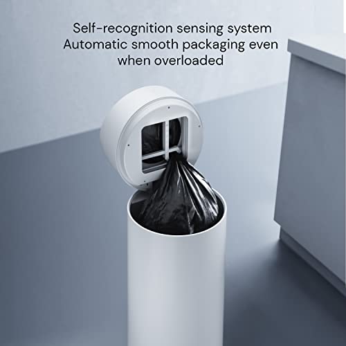 TOWNEW TT Diaper Pail, 4.4 Gallon Diaper Trash Can with Lid, Smart Garbage Can with self-Sealing and self-Changing, Automatic Trash Can for Baby Nursery, Refill Ring and Activated Carbon Bag Include