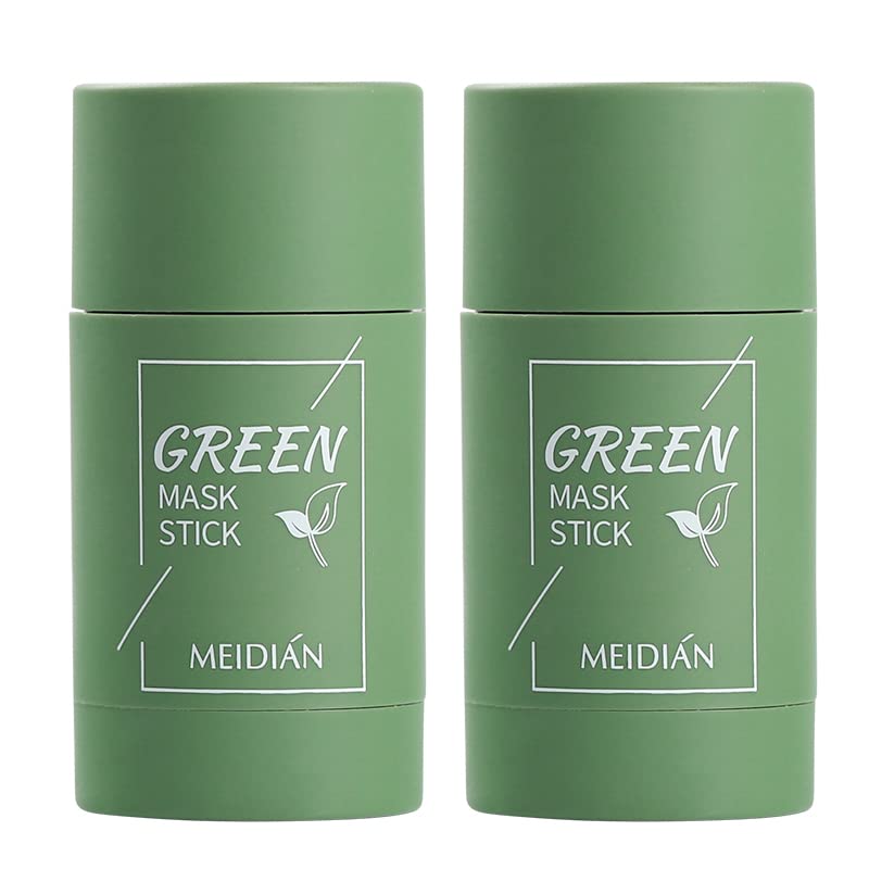 Weybohu 2Pcs Oneews Green Tea Mask Stick, Atheniz Blackhead Remover, Lumina Lure Poreless Green Tea Mask Stick Blackhead Remover, Poreless Deep Cleanse Mask Stick
