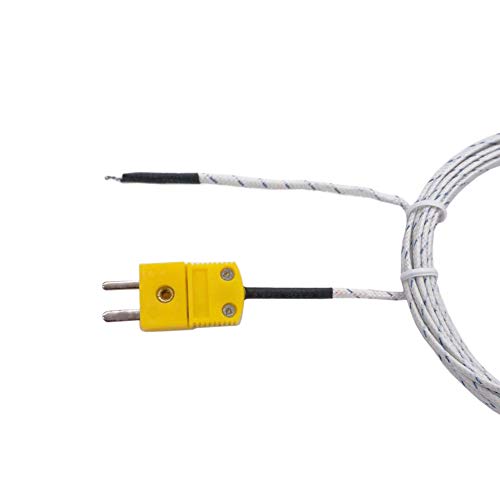 Twidec/3pcs 3M K-Type Sensor Probe for Thermocouple Thermometer&Meter ,Temperature Range: -50~400 °C(-58~752℉) TP-W-01