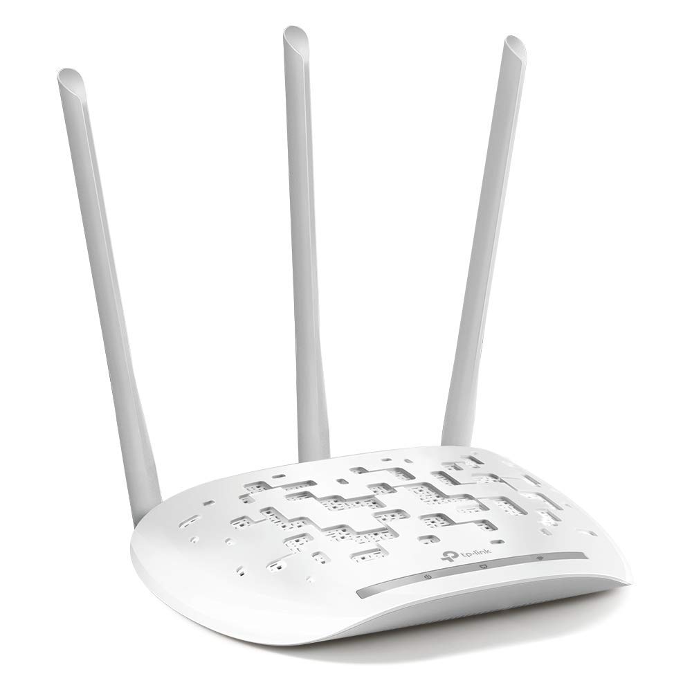 TP-Link Wireless Access Point TL-WA901N | 2.4Ghz N450 Desktop WiFi Bridge | Supports AP/Multi-SSID/Client/RE Mode | 3 Fixed Antennas | Passive PoE w/ Free PoE Injector (Renewed)