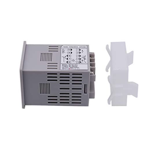Twidec/MV100-B10 Digital Display PID Temperature Controllers Thermostat Regulator AC 85V - 265V MY-104+ K Sensor Thermocouple + Heat Sink and Solid State Relay SSR 40 DA