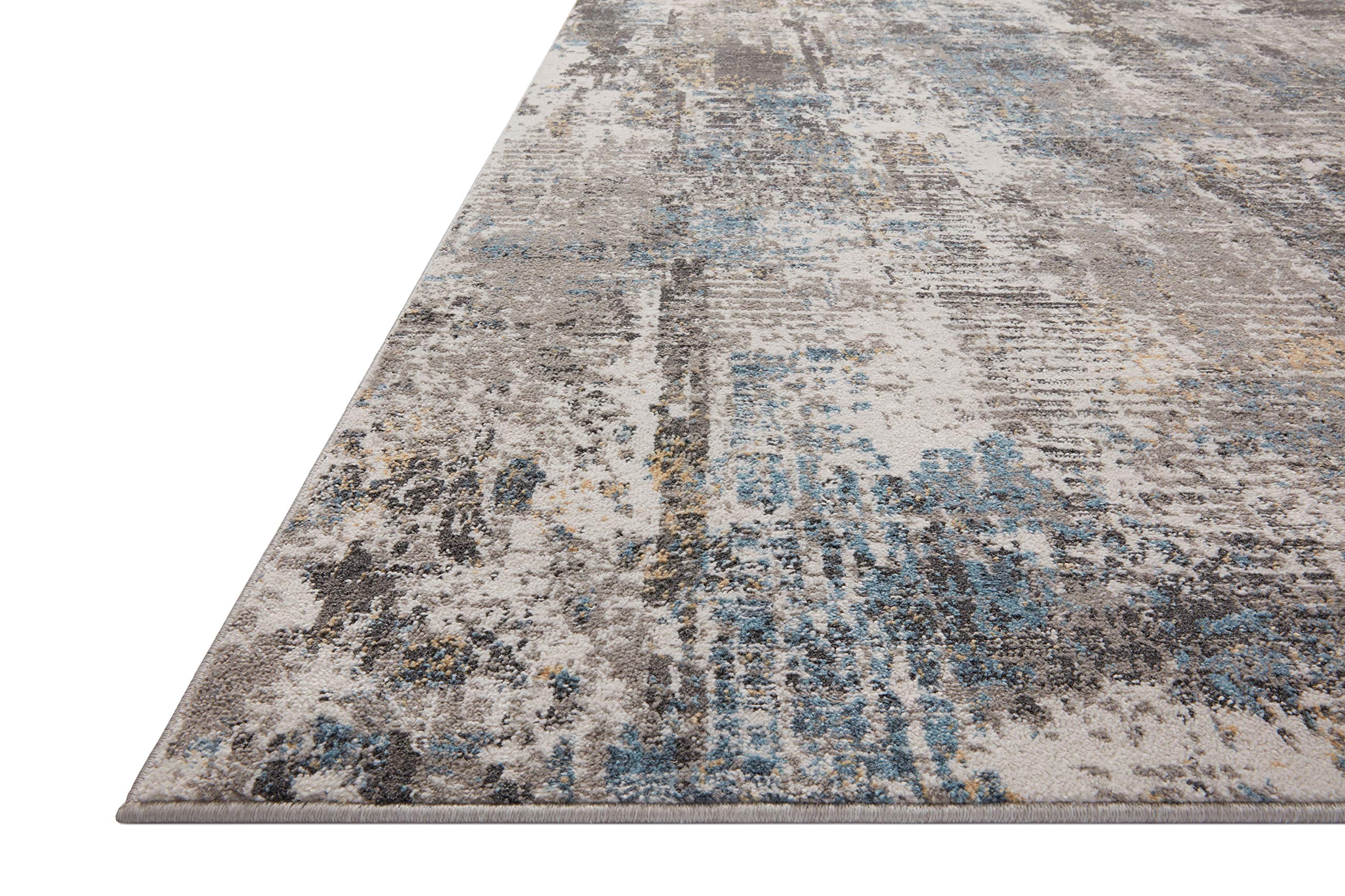 Loloi II Maeve Collection MAE-02 Slate/Mist 6'-7" x 9'-10" Area Rug