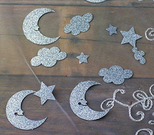 Twinkle Twinkle Little Star Baby Shower, Star Confetti, Moon Confetti, Moon and Stars Baby Shower