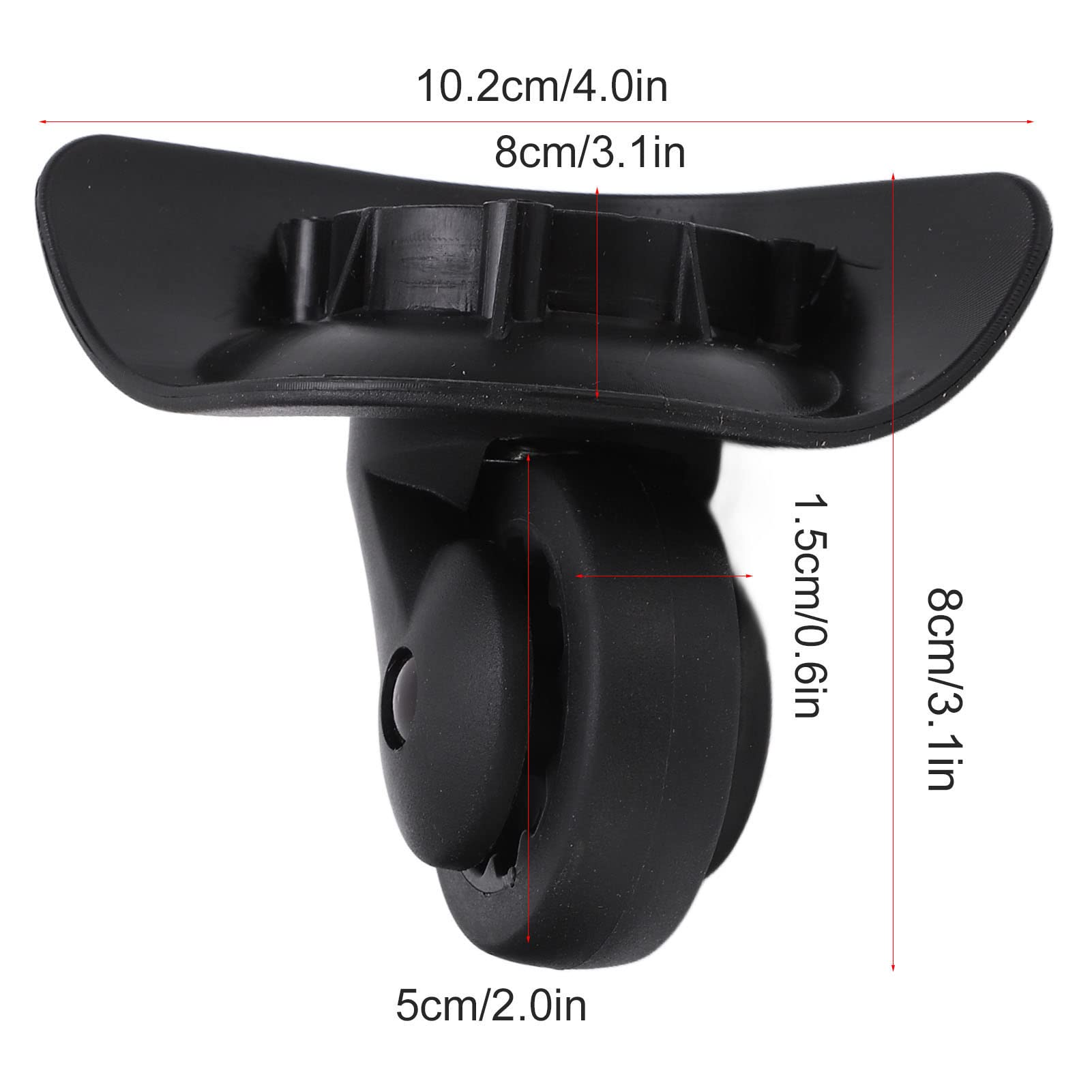 Luggage Wheel 1 Pair A53 Swivel Wheel Replacement Luggage Travel Suitcase Wheels for Luggage Kits