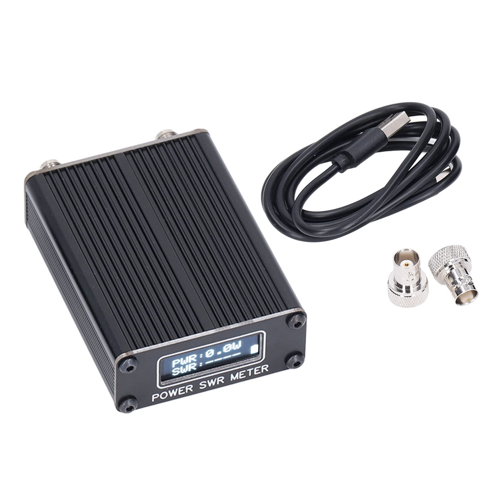 Standing Meter Mini Watt/SWR Power Meter 11W 1.6MHz-30MHz for Shortwave Radios with Built in Battery(Version with communication function)