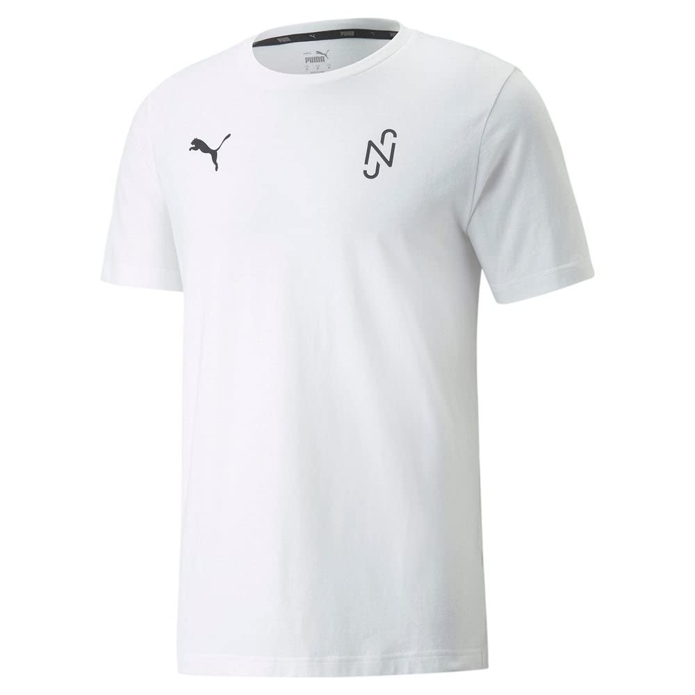 PUMA Mens Nmj Thrill Graphic Crew Neck Short Sleeve T-Shirt Casual - White - Size XXL