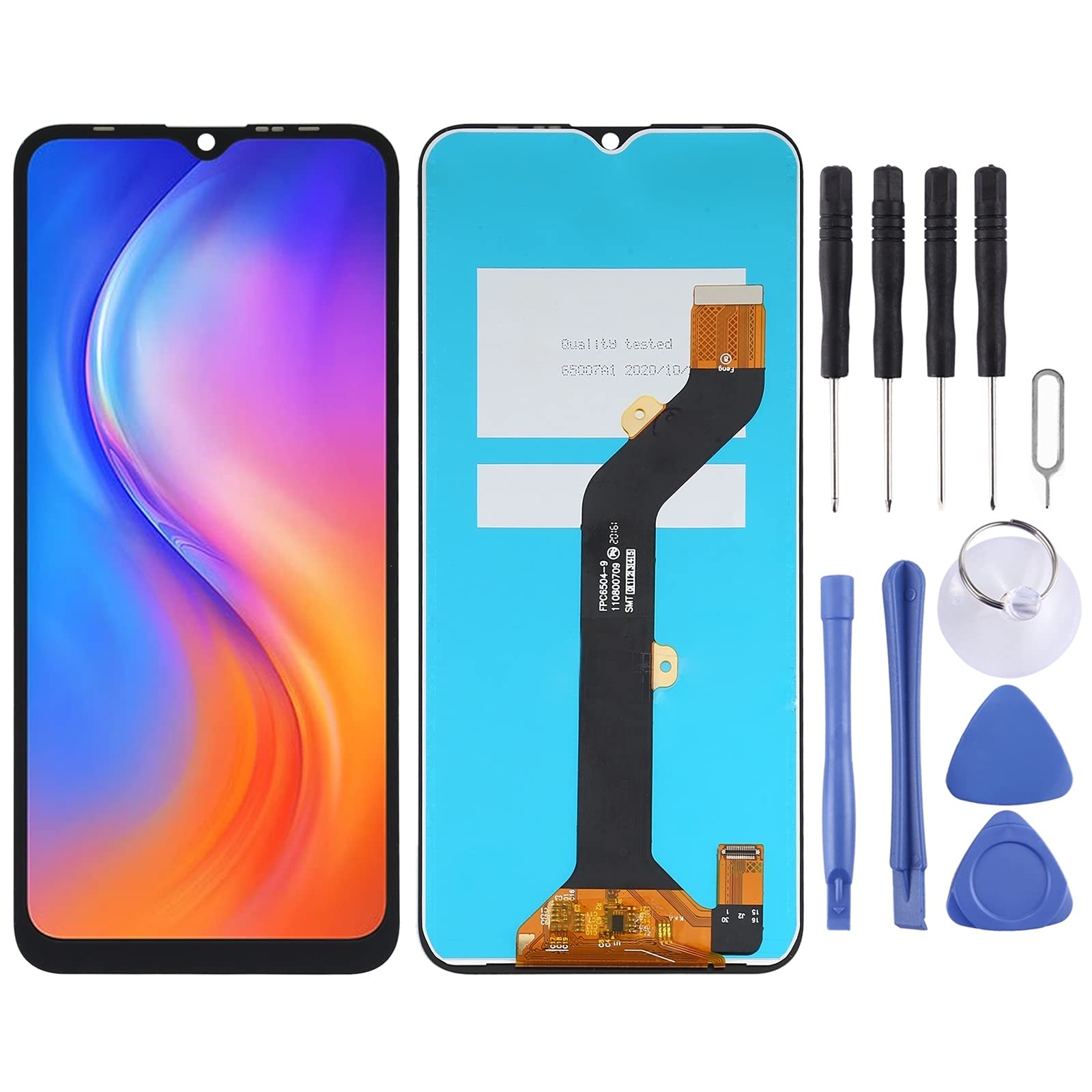 Lihuoxiu Cell Phone Replacement Parts LCD Screen and Digitizer Full Assembly for Tecno Spark Go 2020 / Spark 6 Go KE5j KE5k KE5S Telephone Accessories