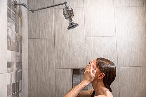 SparkPod High Output Shower Filter Cartridge- Suitable for People with Sensitive and Dry Skin and Scalp, Filters Chlorine and Impurities | 1-min install (Enhanced, 3 pc)