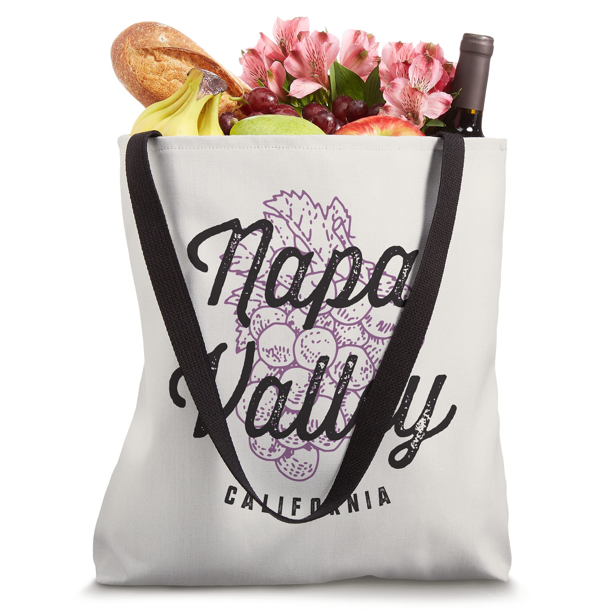 Napa Valley California Wine Country Vintage Tee Tote Bag