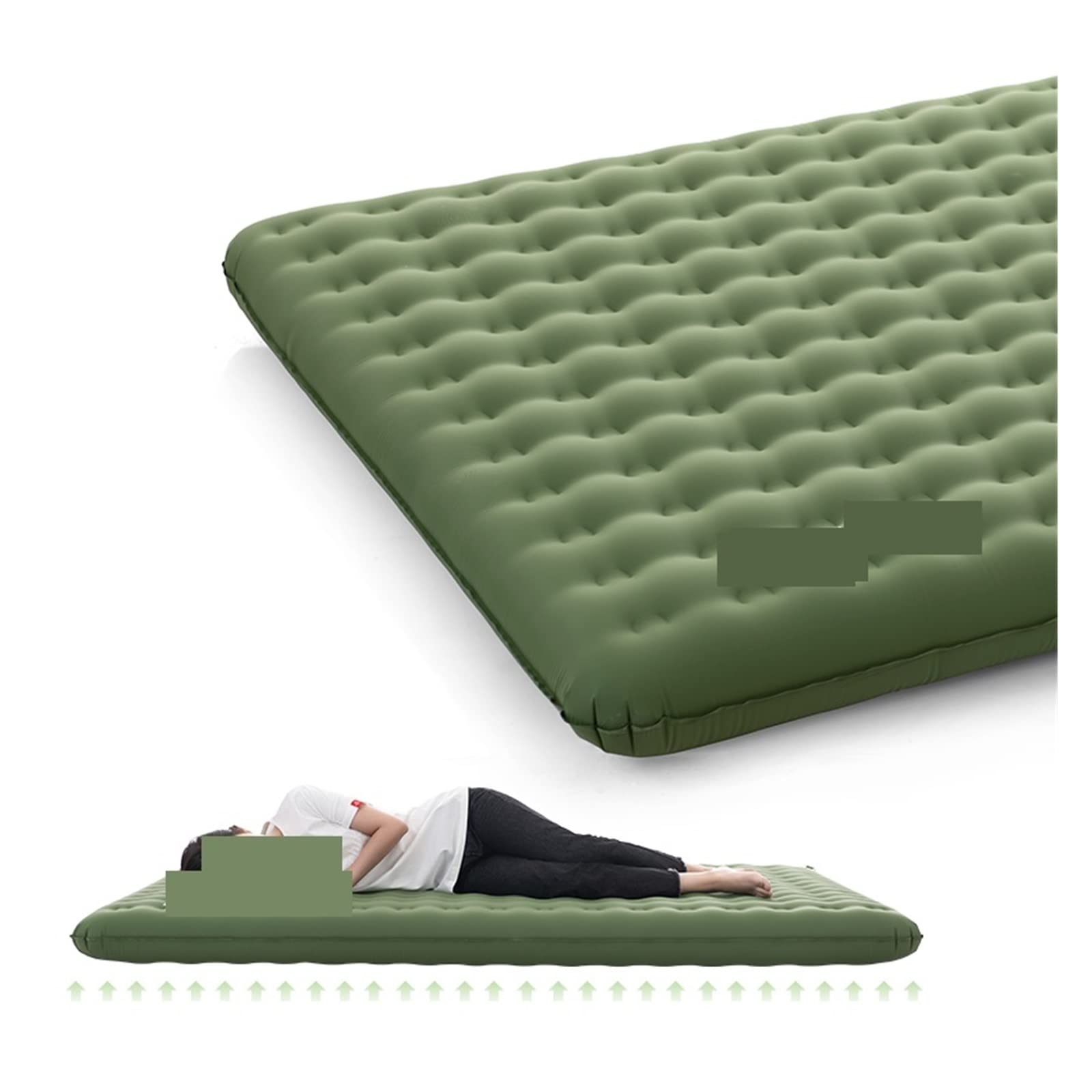 SMKOOP Thicken Camping Air Bed Mat Outdoor Inflatable Mattress Ultralight Portable Outdoor Camping Mattress Moisture-Proof Pad
