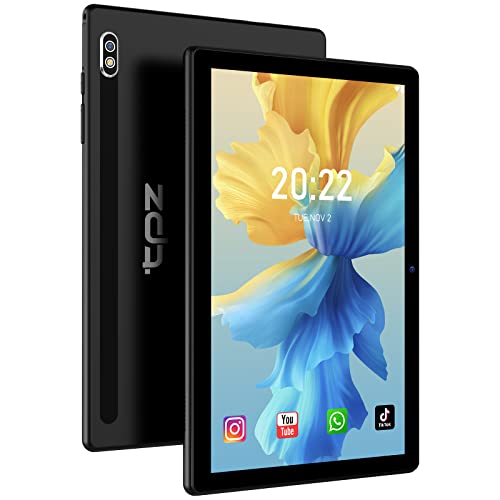 TPZ Tablet 10.1 inch, Android 10.0 Tablets, 32GB ROM, 128GB Expansion, Wi-Fi, Google Certified, HD Large Touchscreen, Front+Rear Camera, Bluetooth, 6000mAh - 3PCS