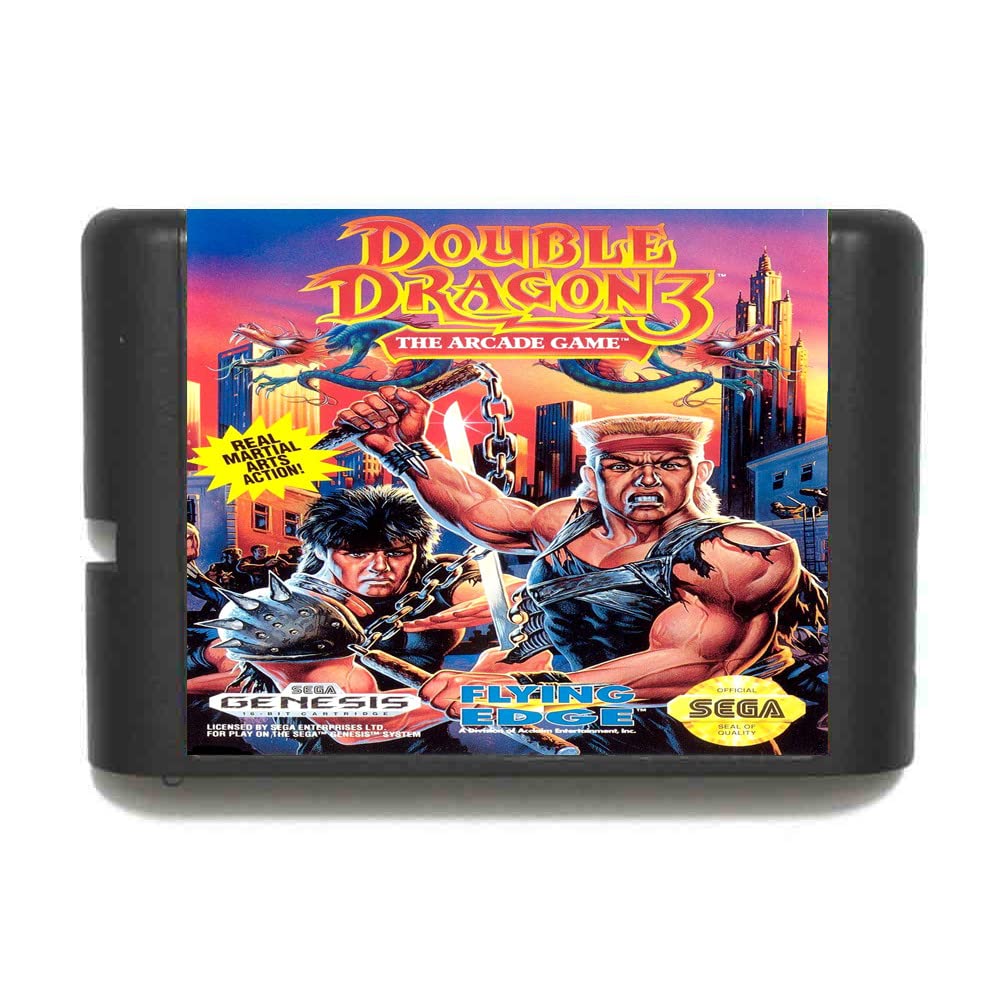 Retro Game Double Dragon 3 The Arcade Game 16 bit MD Game Card For Sega Mega Drive For Genesis