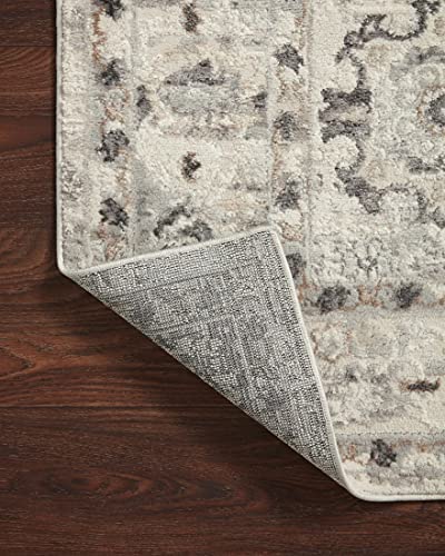 Loloi II Estelle Collection EST-01 Ivory/Stone 7'-10" x 10'-2" Area Rug