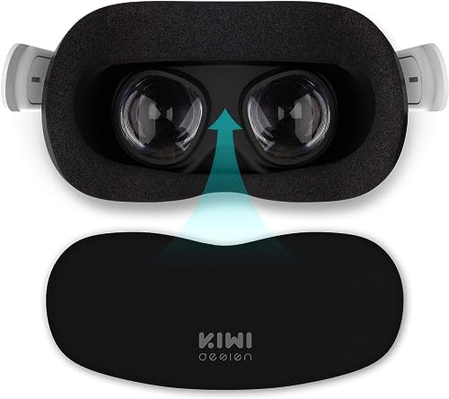 KIWI design Lens Protector Compatible with Quest 2 Accessories, Lens Cover Compatible with Quest 2, Quest 1, Rift S, Valve Index, Pico 4 and HP Reverb G2 (Basic)