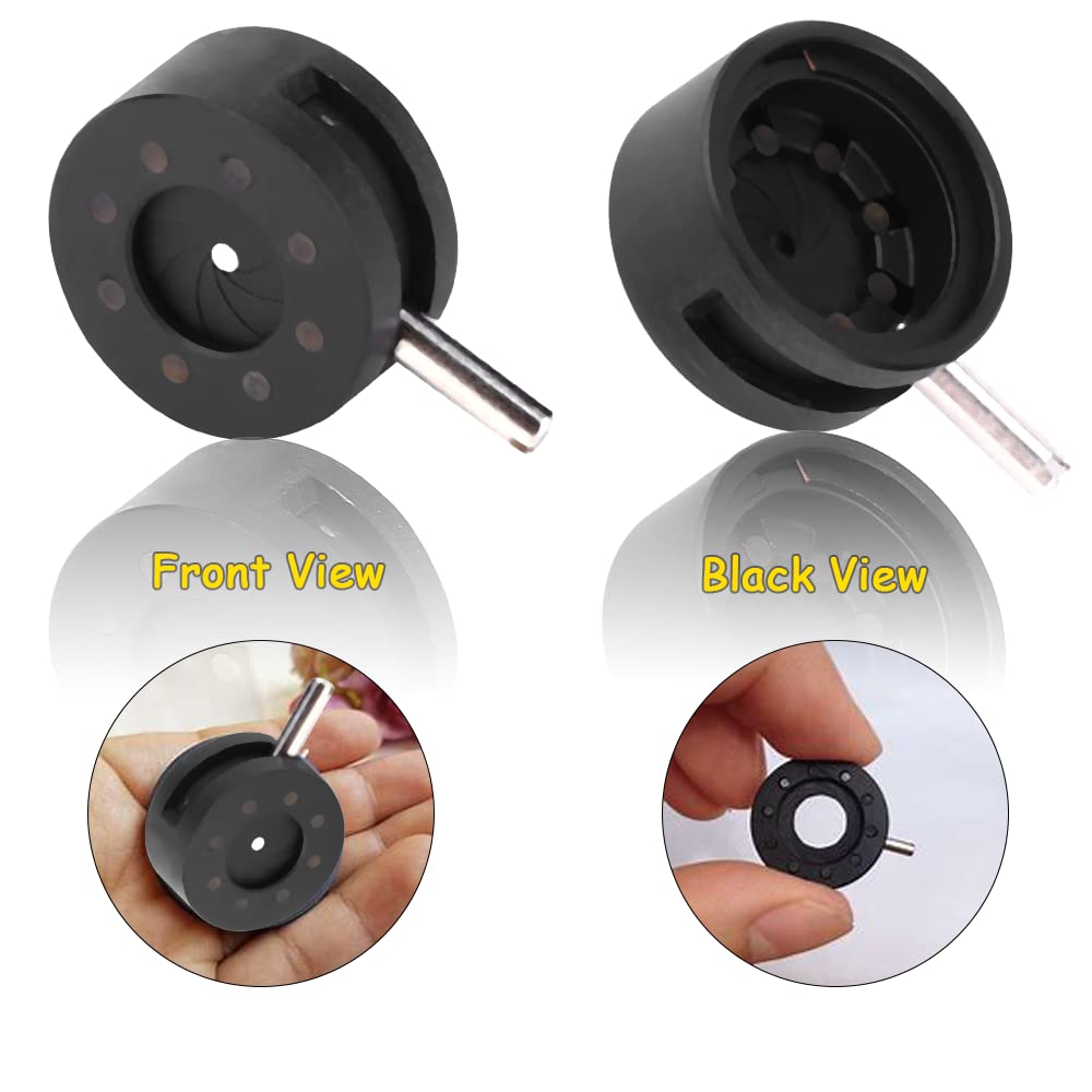 Watris Veiyi Microscope Iris Adapter, Adjustable Iris Aperture Diaphragm, Lens Optical Diaphragm, Microscope Aperture, Microscope Accessories for Laboratory(SK23)