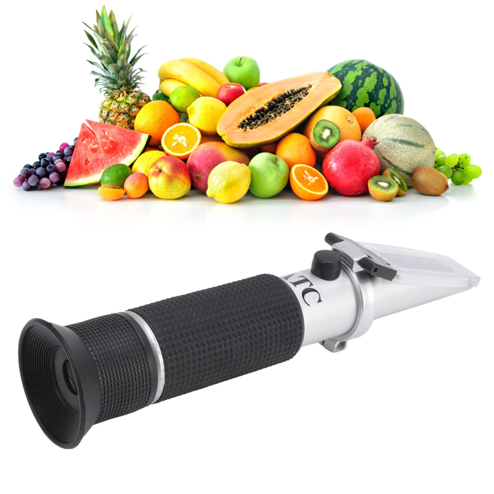 Three In One 0 140 Juice Refractometer Brix Refractometer Handheld Brix Meter Wine Juice Sugar Content Detector For Homebrew Kit Home Gardening Kitchen