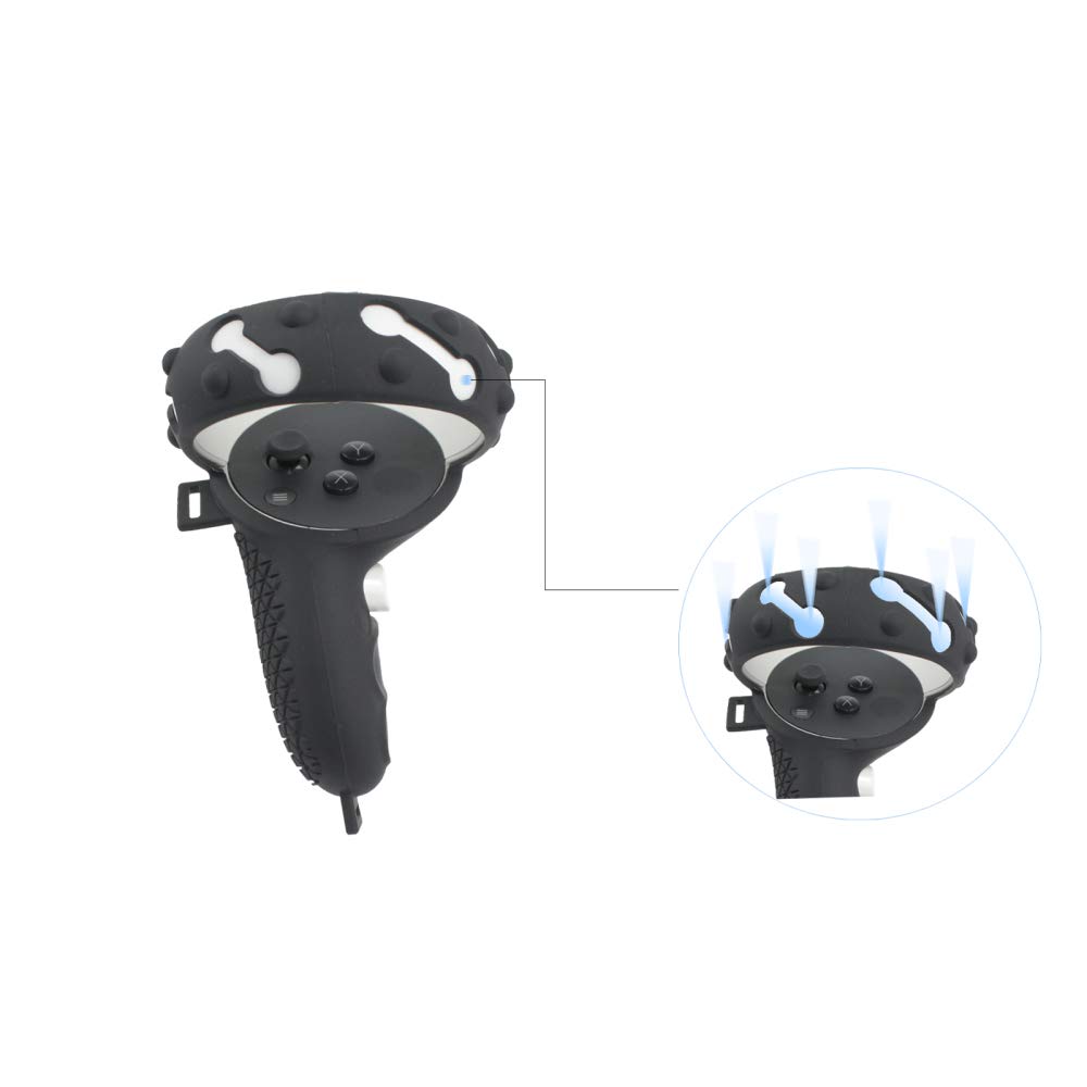 LOOCOO Touch Controller Grip Cover Suitable for Oculus Quest 2 Handle Anti-Drop with Silicone Protective Cover Full Bump Protection Cover