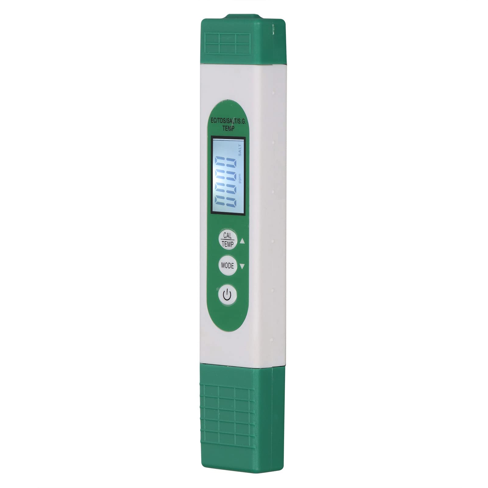 Pen Type Water Quality Meter, High Accuracy Automatic Temperature Compensation Portable Sensitive Probe 5 in 1 Water Tester EC SG Salt TDS Temp for Spas