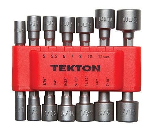 TEKTON Quick-Change Power Nut Driver Bit Set, 14-Piece (3/16-7/16 Inch) | 2938