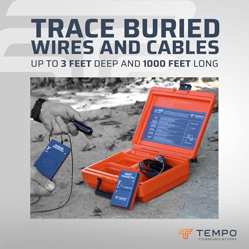 TEMPO 508S-G Irrigation Cable Locator & Wire Finder | Precise Wire Locating | Trace or Locate Dead or Energized Wires Underground, in Walls, Under Floors | Professional Grade (2023 Model)