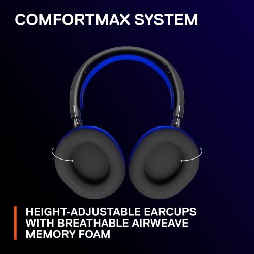 SteelSeries Arctis Nova 7P Wireless Multi-Platform Gaming Headset — Neodymium Magnetic Drivers — 2.4GHz + Bluetooth — 38Hr USB-C Battery — Gen2 AI Mic — PlayStation, PC, Switch, VR, Mobile - Black