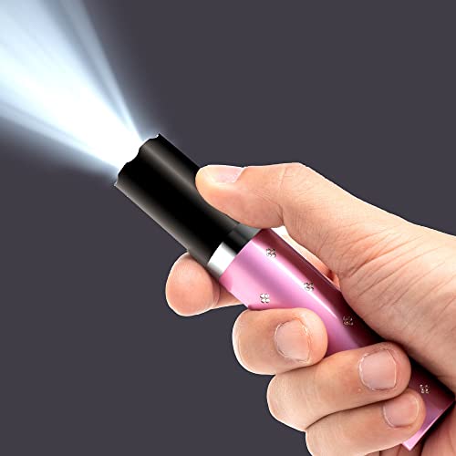 Self Defense Rechargeable with LED Flashlight (Pink Combination)