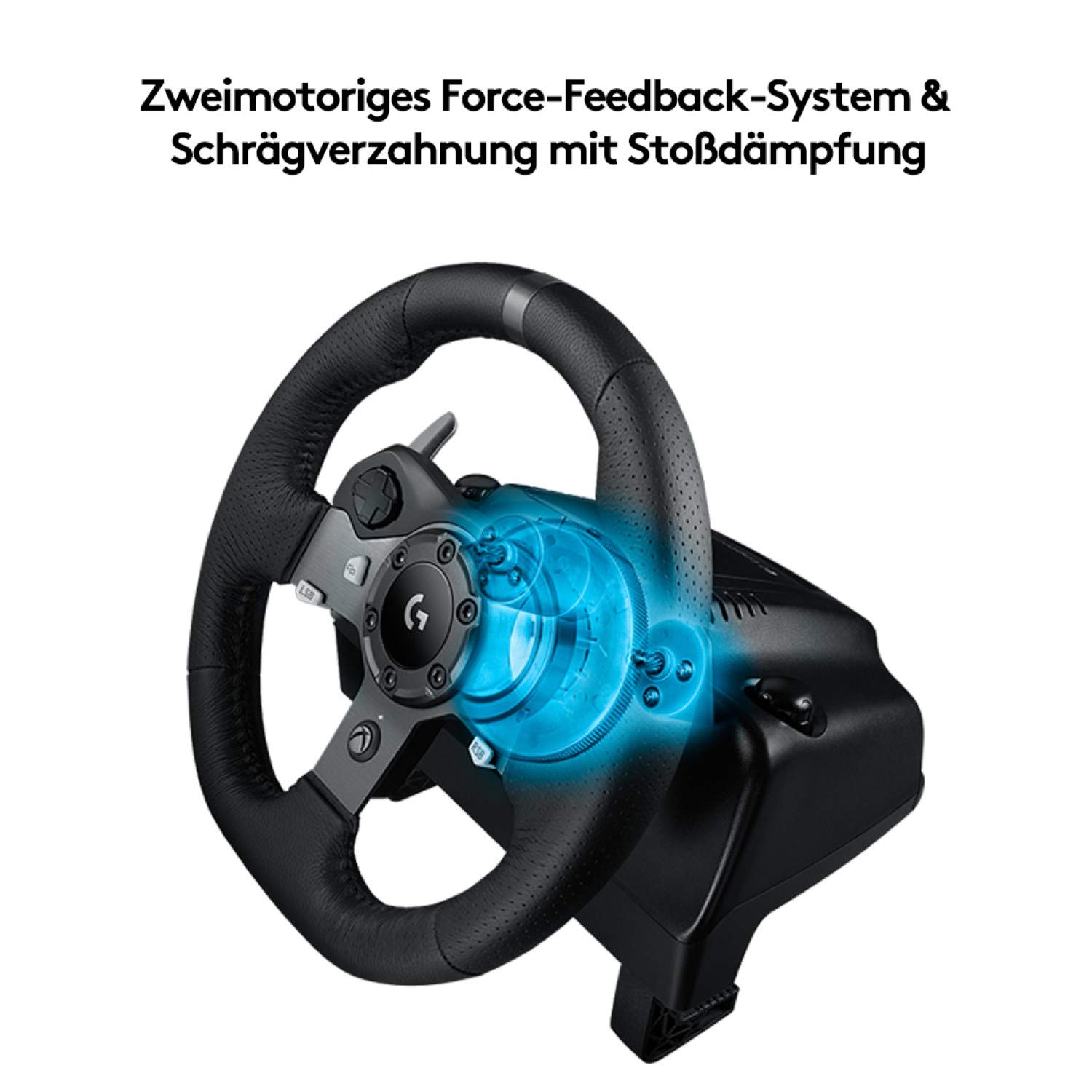Logitech Driving Force G920 Steering Wheel and Pedals, 941-000123 (Steering Wheel and Pedals f/PC and Xbox One)