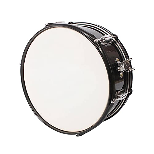 NC 14 x 5.5 inches Professional Marching Snare Drum & Drum Stick & Strap & Wrench Kit Black