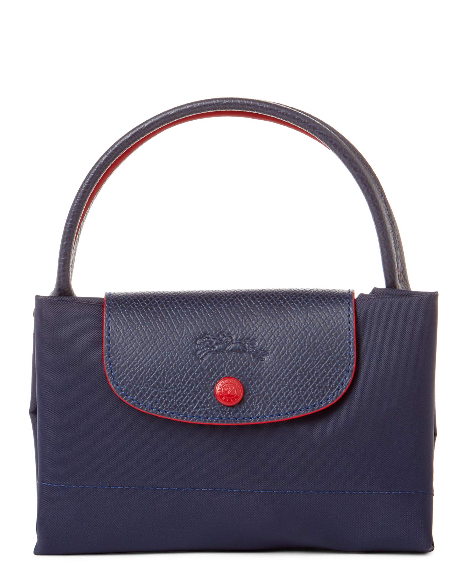 Longchamp 'Medium Le Pliage Nylon Club Tote Top Handle Bag, Navy