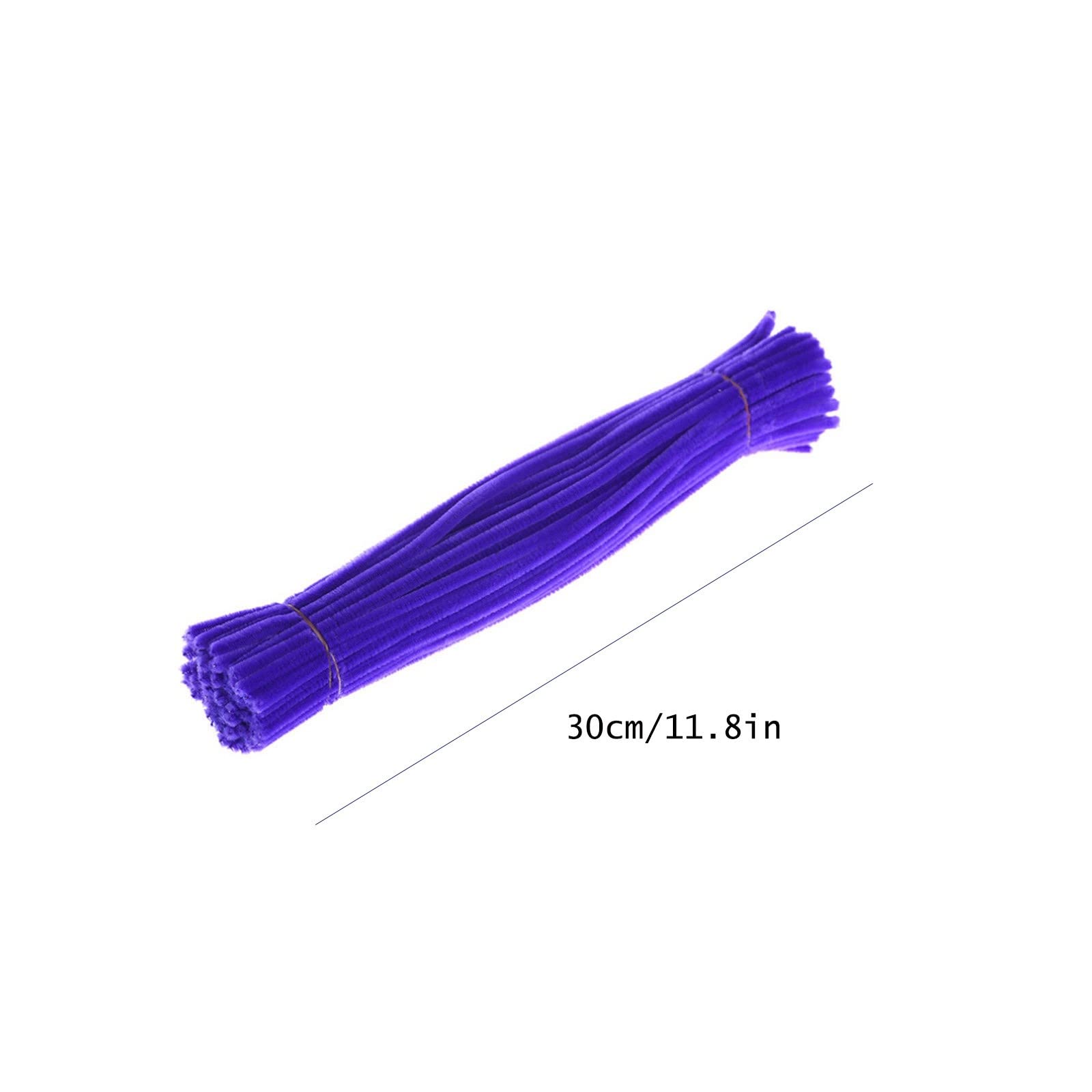 QANA 100 Pieces Pipe Cleaners,Pipe Cleaners Craft Supplies,Children DIY Arts Crafts Decorations Pipe Cleaners (Purple)
