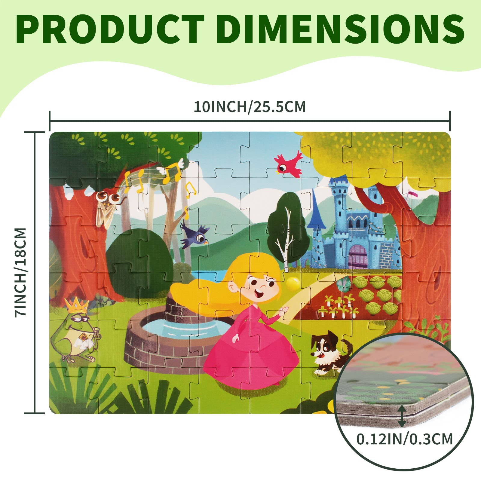 Puzzles for Kids Ages 3-5,Toddler Puzzles 48 Piece Jigsaw Puzzles for Preschool Children Learning Educational Puzzles Toys Gift Set for Boy and Girl (6 Puzzles)