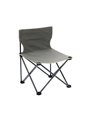SMKOOP Folding Camping Chair Sturdy Folding Camp Chair Fishing Chair with Storage Pockets Thicken Fishing Stool
