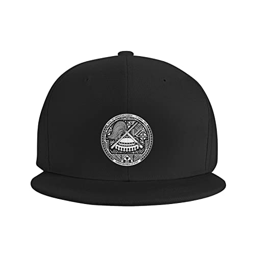 Qauirfe Seal of American Samoa Hat Adult Adjustable Baseball Cap Trucker Hats Black
