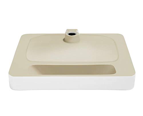 Swiss Madison Well Made Forever SM-VS202 Carré Vessel Sink, Glossy White