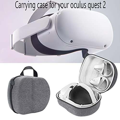 Longgaohui Compatible with Oculus Quest 2 Carrying Case | Lightweight Waterproof Portable Hard EVA Storage Bag | Suitable for Oculus Quest 2/1 VR Gaming Headset and Touch Controllers Accessories