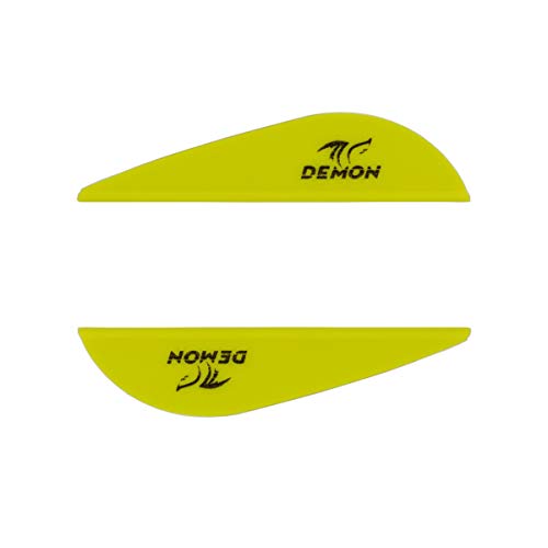 Letszhu Arrows Vanes 2.5 Inch Plastic Fletches Vane DIY Archery Arrow for Hunting Targeting (39 Pack) (Lemon Yellow)