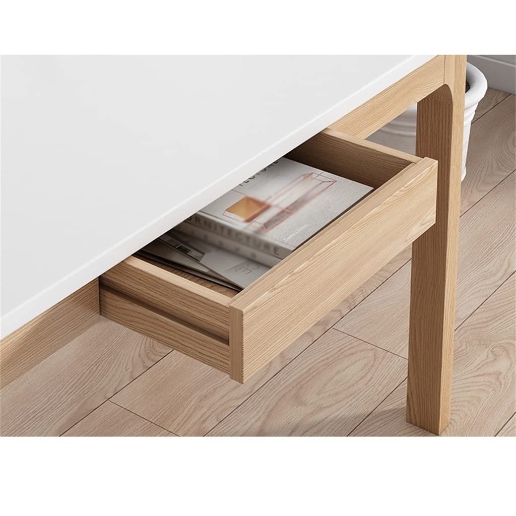 KXDTZ Solid Wood Desk Home Desktop Computer Desk Small Apartment Writing Desk Bedroom Study Table Without Chair (Color : D, Size : 80cm)