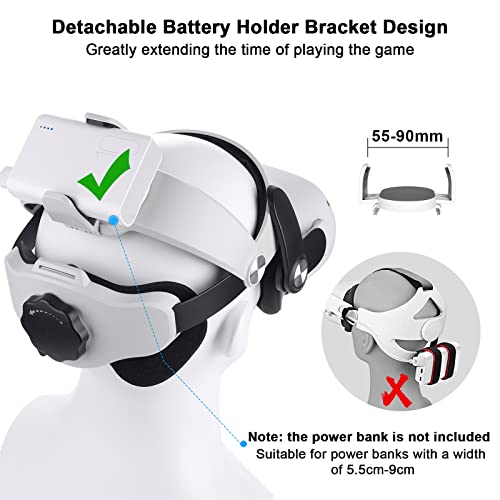 SiloKe Head Strap and Hard Carrying Case compatible with Oculus Quest 2